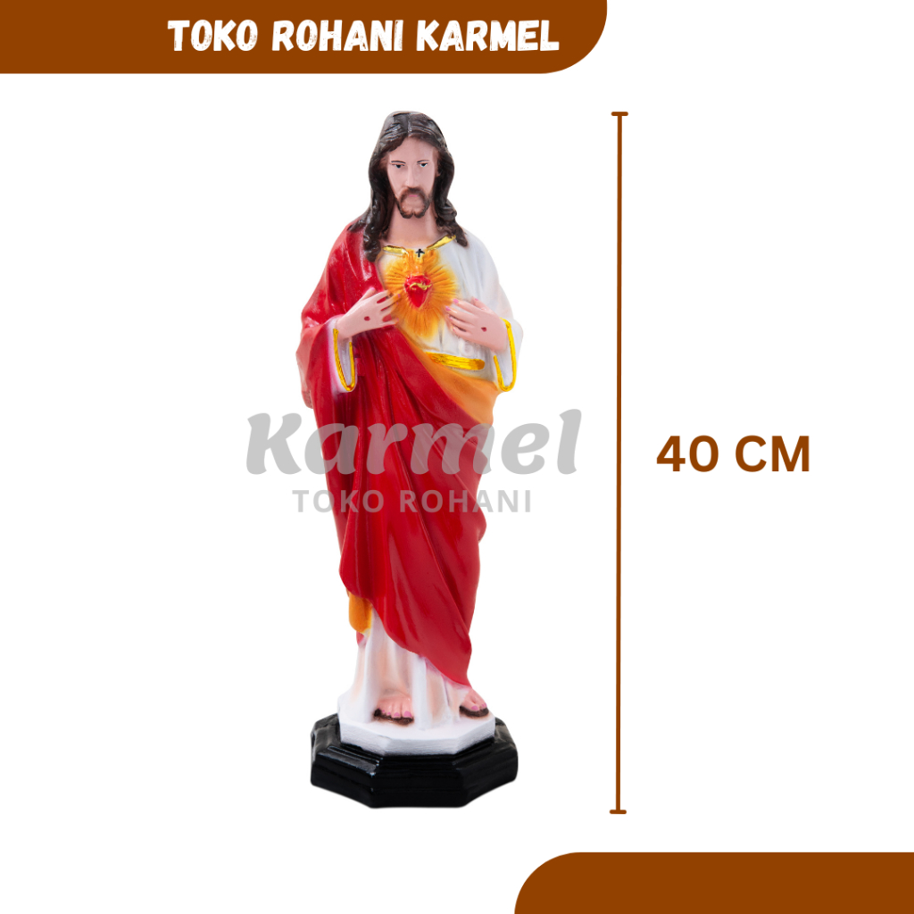 Jual PATUNG YESUS 40 CM/PATUNG HATI KUDUS YESUS/ PATUNG TUHAN YESUS/PATUNG KATOLIK/PATUNG BESAR ...
