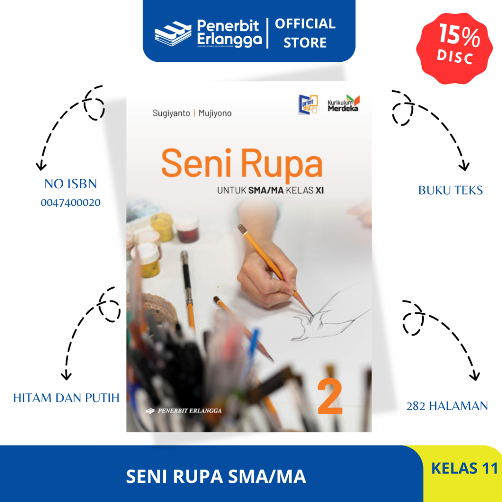 Jual Seni Rupa Sma/Ma Kelas 11 - Kurikulum Merdeka - Erlangga | Shopee ...
