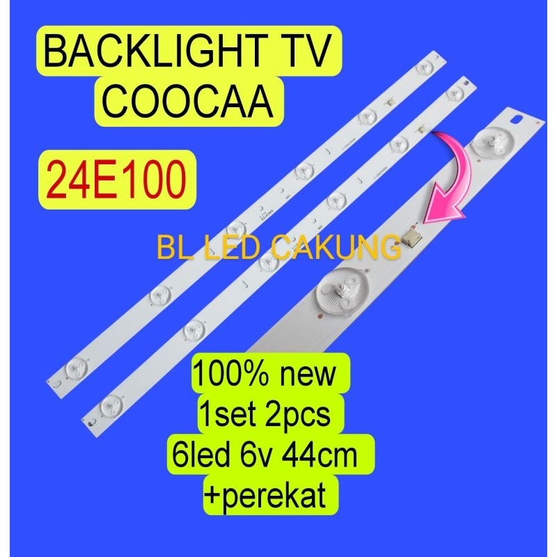 Jual LAMPU LED BACKLIGHT BL TV COOCAA COCA 24 24E100 6led | Shopee Indonesia