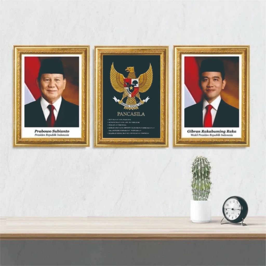 Jual Frame.id 3 Pcs / 1 SET Pigura Presiden dan Wakil Presiden | Shopee ...