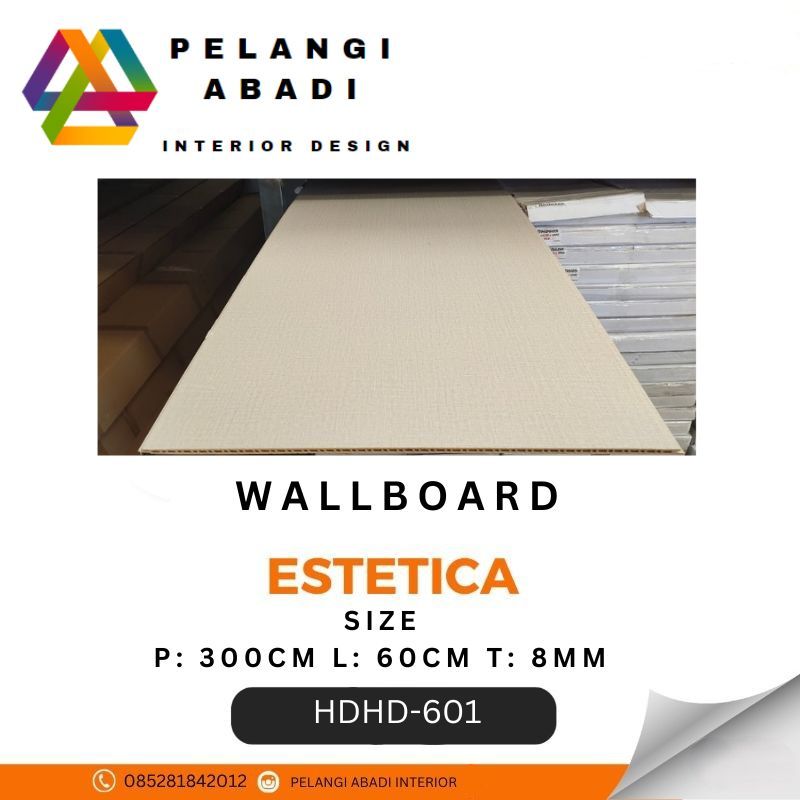 Jual Wallboard Panel PVC Marmer Kayu Hiasan Dinding Lebar 60 cm Panjang ...