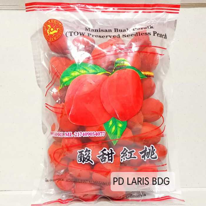 Jual CHEN LIANG JI MANISAN BUAH PERSIK 500GR (TOW PRESERVED SEEDLESS ...