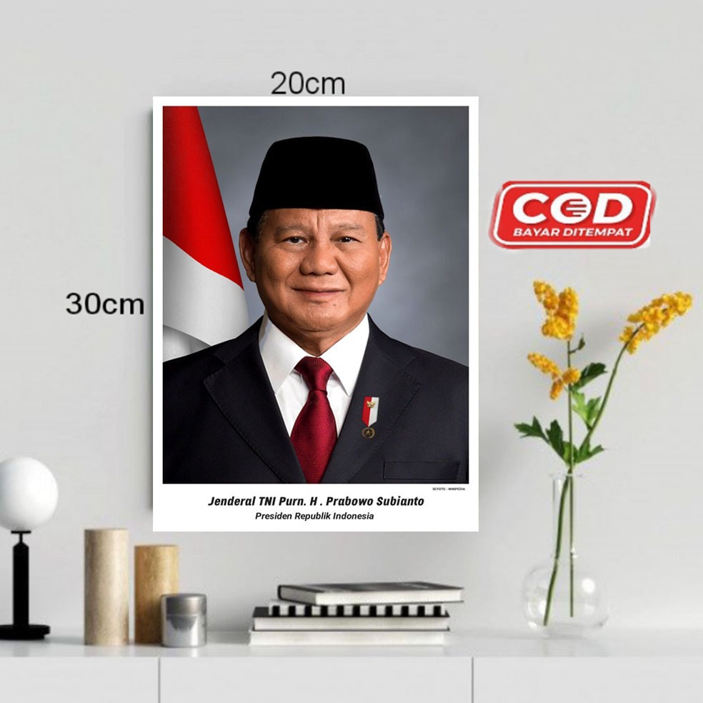 Jual POSTER PRESIDEN DAN WAKIL PRESIDEN 21X30 A4/HIASAN DINDING GAMBAR ...