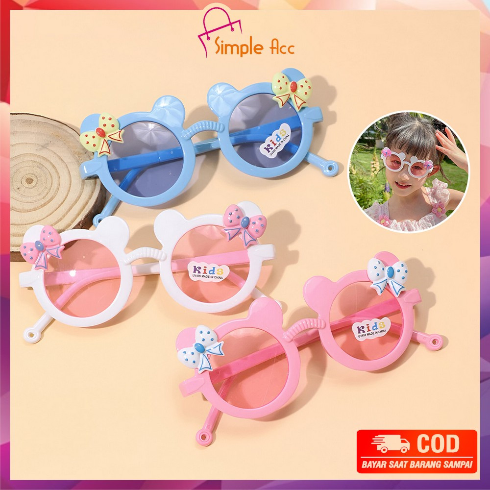 Jual DO-C1129 Kacamata Anak Motif Mouse Pita Lucu Unisex / Kacamata ...