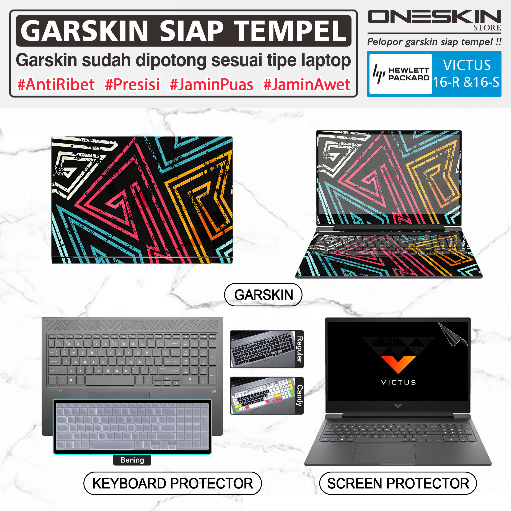 Jual Garskin Sticker Laptop Pelindung Keyboard Screen Protector HP ...