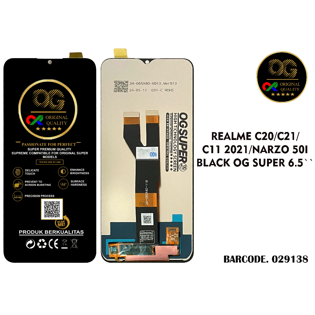 Jual ( OG SUPER ) LCD REALME C20 / C21 / C11 2021 FULLSET | Shopee Indonesia