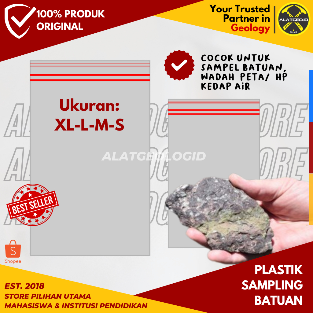 Jual Plastik Sampel Klip Batuan - Geologi | Shopee Indonesia