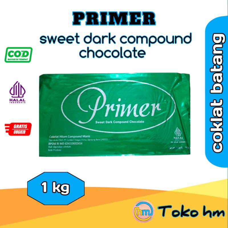 Jual Primer dark compound chocolate | sweet dark chocolate 1 kg ...