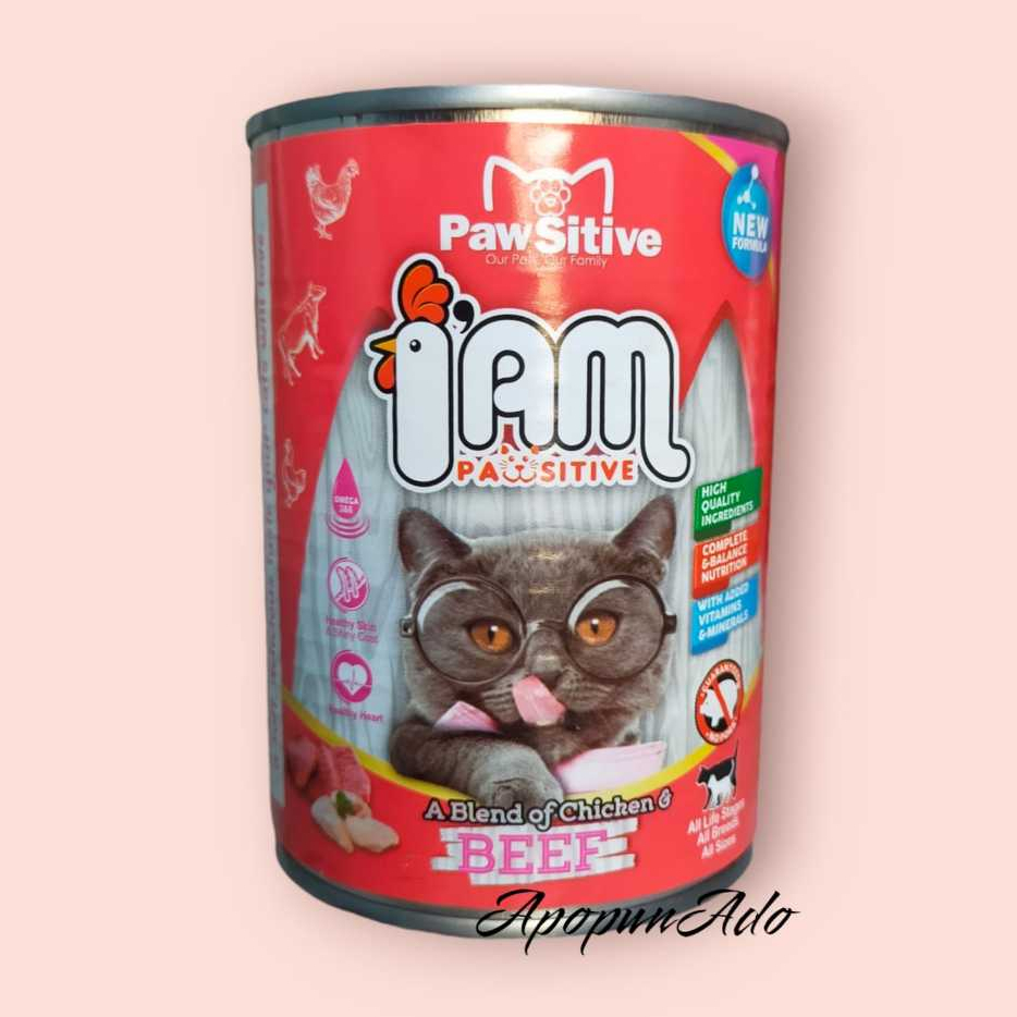 Jual Iam Pawsitive kaleng rasa chicken and beef 380 gram | Shopee Indonesia