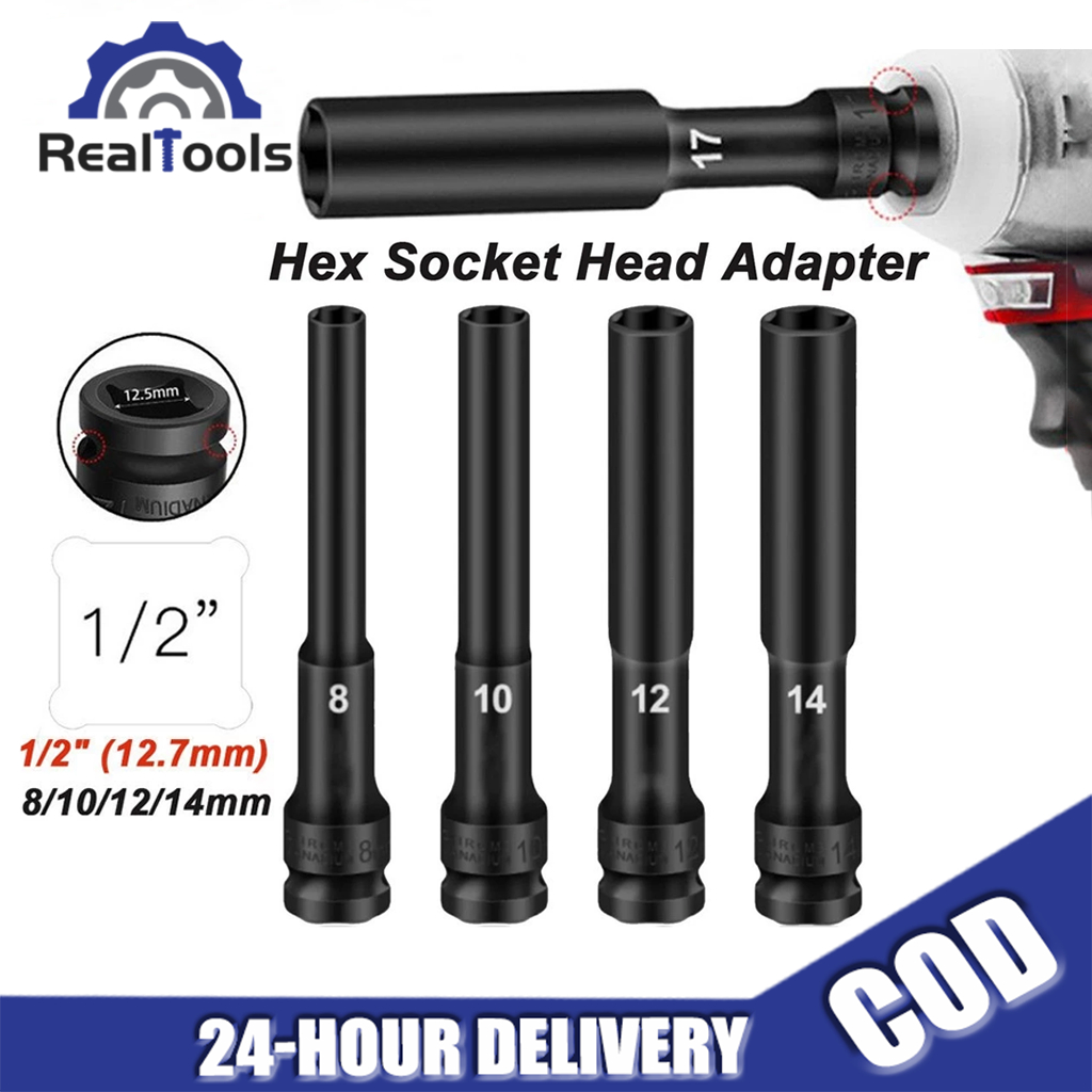 Jual RealTools 1/2" Drive Deep Impact Socket Set /Hex Socket Impact Wrench/ Hex Socket Head ...
