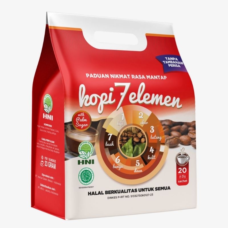 Jual KOPI 7 ELEMENT KOPI SEVEL HNI HPAI | Shopee Indonesia