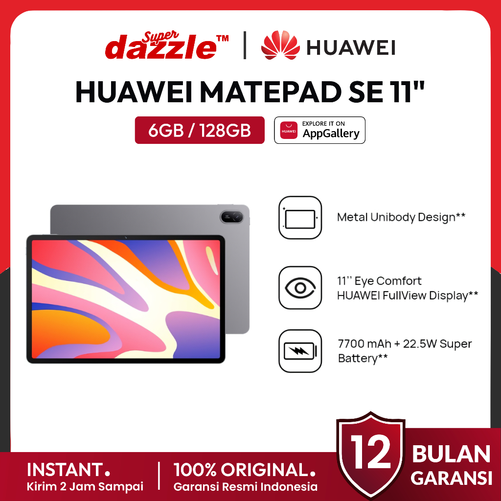Jual [ TERLARIS ] Tablet Huawei MatePad SE 11" 6/128 GB Original ...