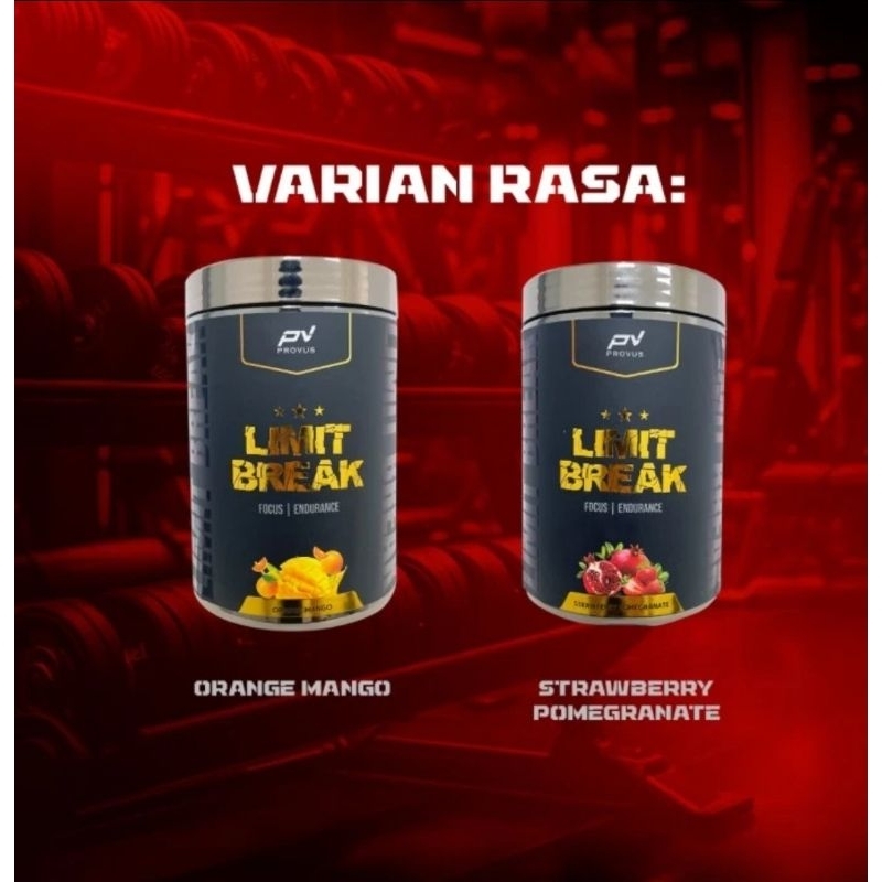 Jual provus limit break 30 serve pre workout prewo pre wo the curse ...