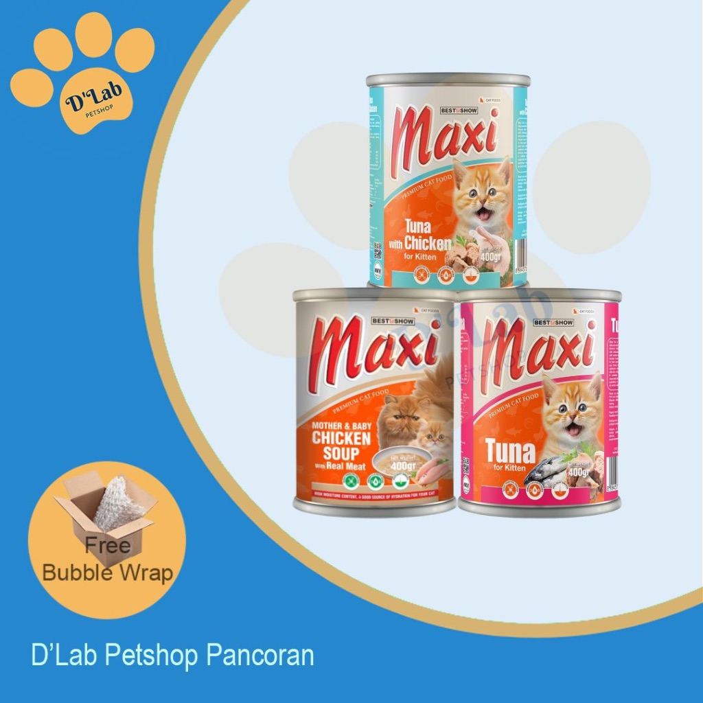 Jual Maxi Cat KITTEN Can 400gr - Makanan Basah Kucing Kaleng 400 g ...
