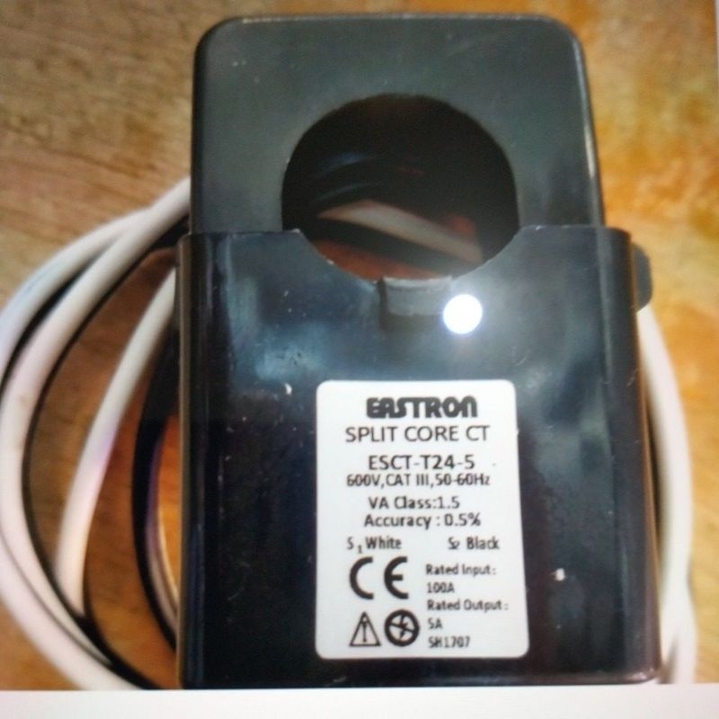 Jual Ct split core eastron 100A/5A 600v class 1,5 50-60hz | Shopee ...