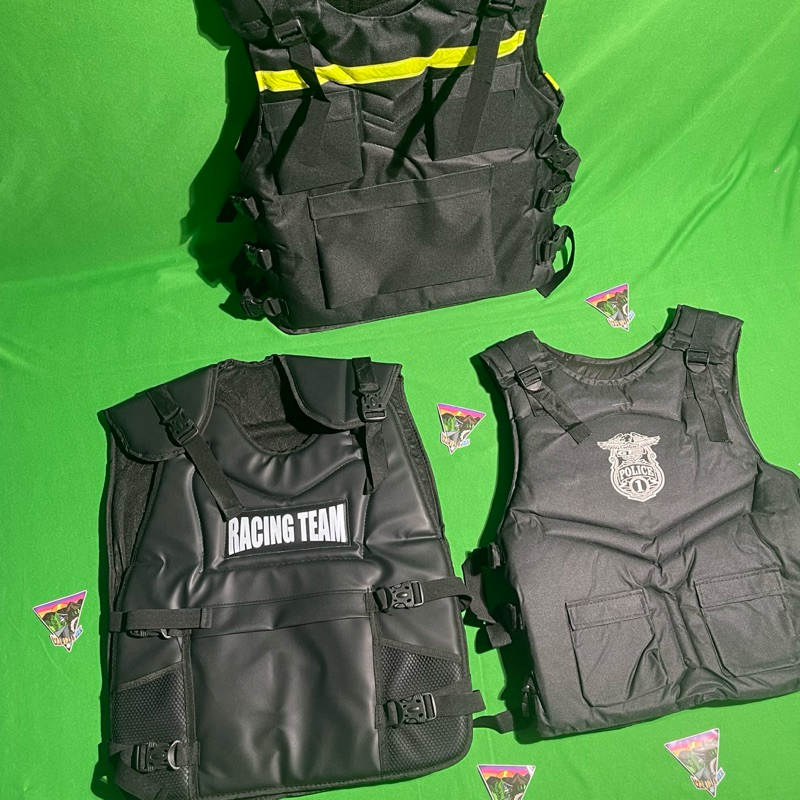 Jual Rompi Motor Vest Racing Team Police Pelindung Penahan Anti Angin ...