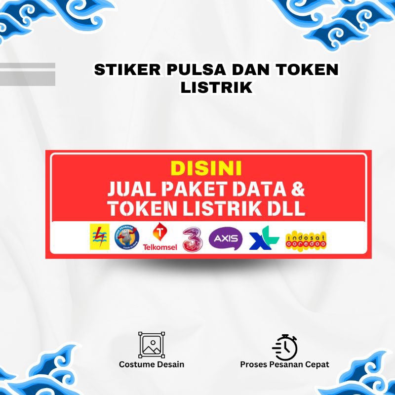 Jual Stiker Pulsa dan Token Listrik Costume Desain | Shopee Indonesia