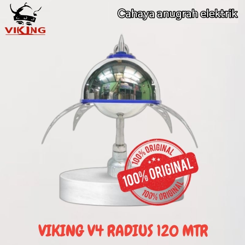 Jual Penangkal petir Viking V4 Radius 120 meter Anti petir Merk Viking ...