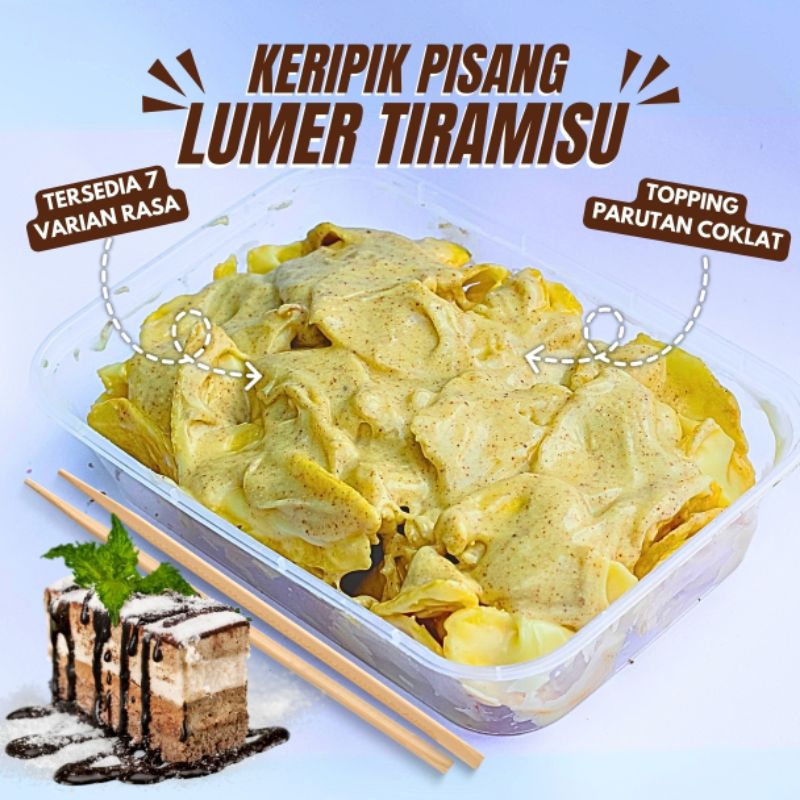 Jual Keripik Pisang Lumer Tiramisu 300 Gram, Keripik Pisang Cokelat ...