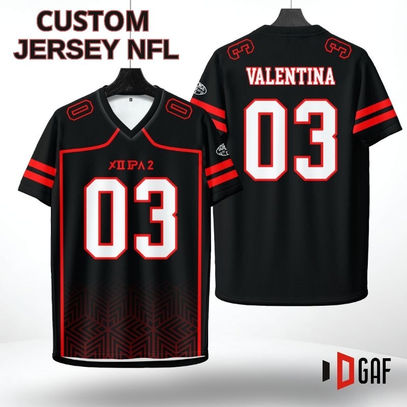 Jual Custom Jersey NFL American Football Printing Sublime Uniseks ...