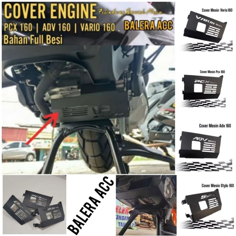 Jual Cover Engine Pelindung Bawah Mesin ADV 160 PCX 160 VARIO 160 STYLO 160 BESI TEBAL KUALITAS ...