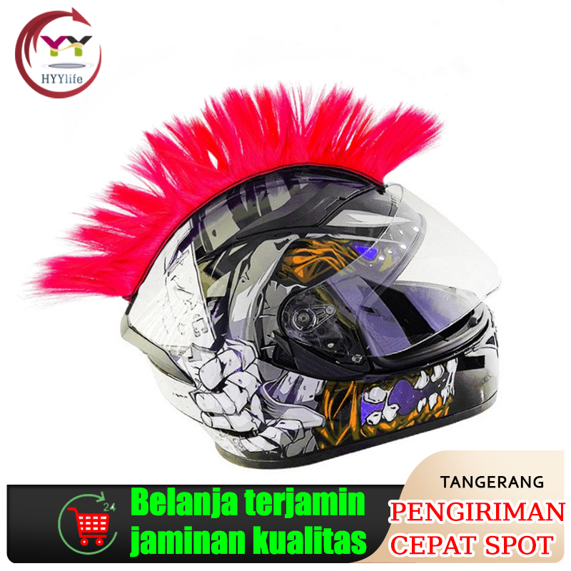Jual Accesories Helm Untuk Tempelan Tempel Helm Sepeda Motor Model Punk ...