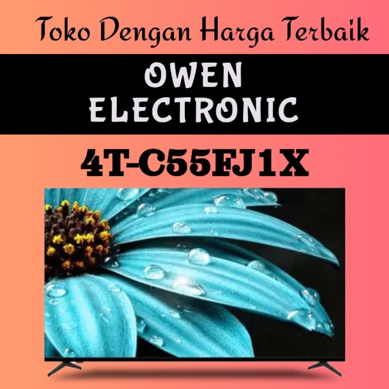 Jual SHARP 55 inch 4K UHD GOOGLE SMART TV 4T-C55FJ1X | Shopee Indonesia