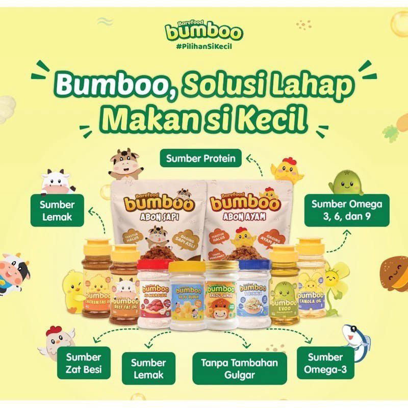 Jual Barefood Bumboo Kaldu MPASI / Keju Bubuk / Abon Anak / Fat Oil ...