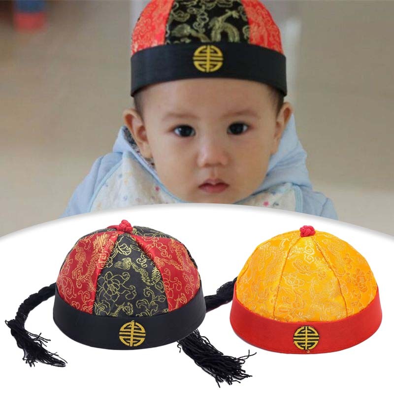 Jual Topi Cina Topi Imlek Anak Topi Ekor Rambut Topi Cina Chinese Hat ...