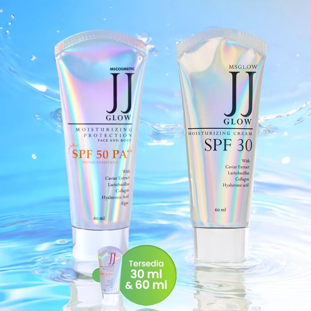 Jual [COD] MSGLOW NEW JJ GLOW SPF 50 PA ++ / SUNSCREEN FACE & BODY ...