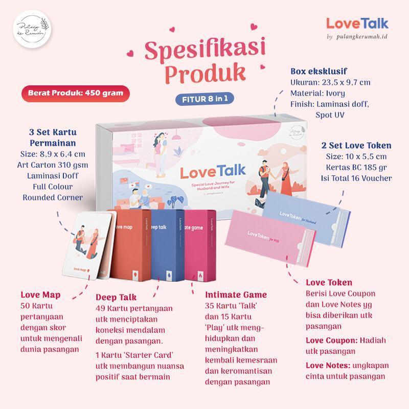 Jual Love Talk Card (Fitur 8IN1) + Box Eksklusif [Pustaka Hulwah x Safi ...
