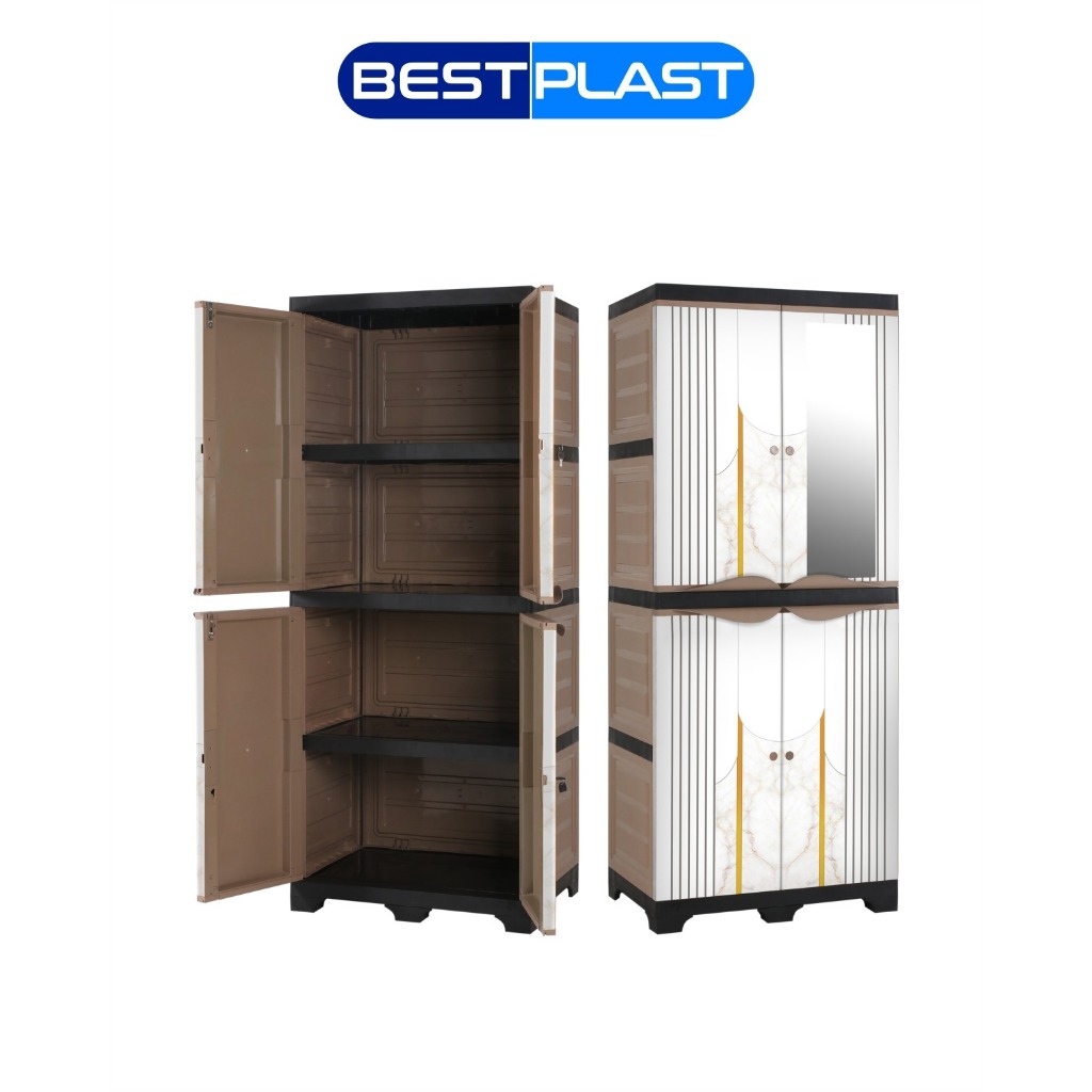 Jual BESTPLAST - LEMARI PAKAIAN PLASTIK PREMIUM 2 dan 3 PINTU KUNCI ...