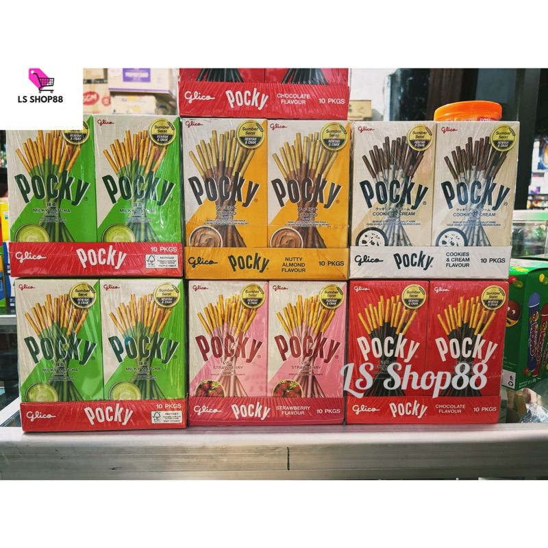 Jual Glico POCKY 45gr BOX isi 10 pcs biskuit stick | Shopee Indonesia