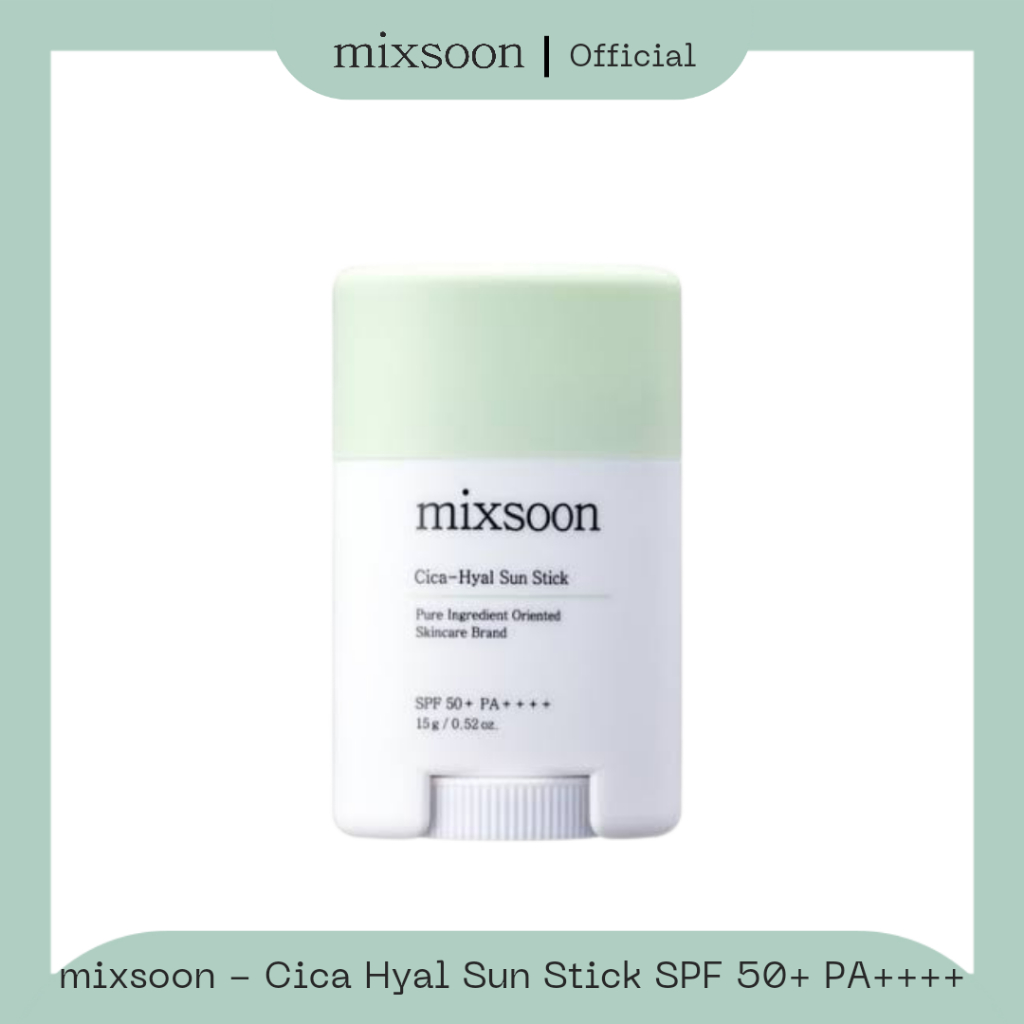 Jual mixsoon Cica-Hyal Sun Stick SPF 50+ PA++++ 15g | Shopee Indonesia