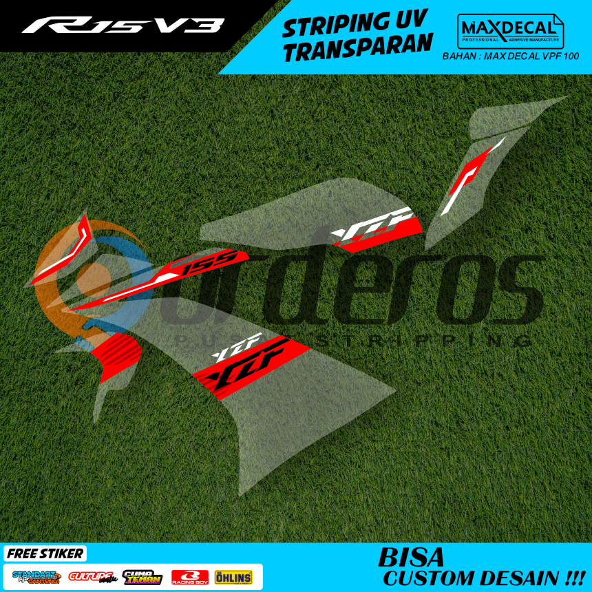 Jual striping sticker yamaha R15 V3 o transparan racing minimalis R15 ...