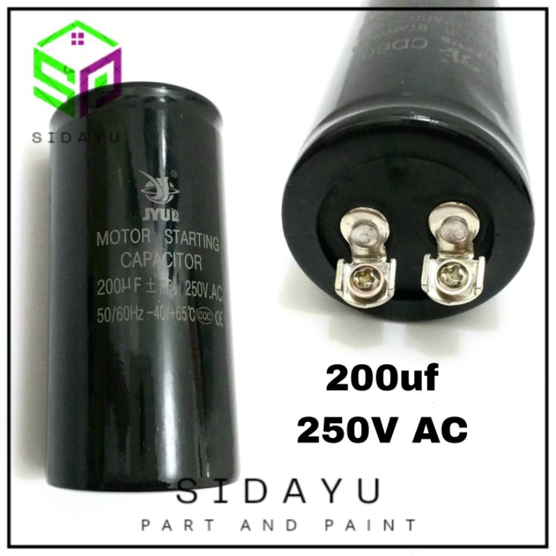 Jual Kapasitor Starting 200uf Kompresor Angin | Shopee Indonesia
