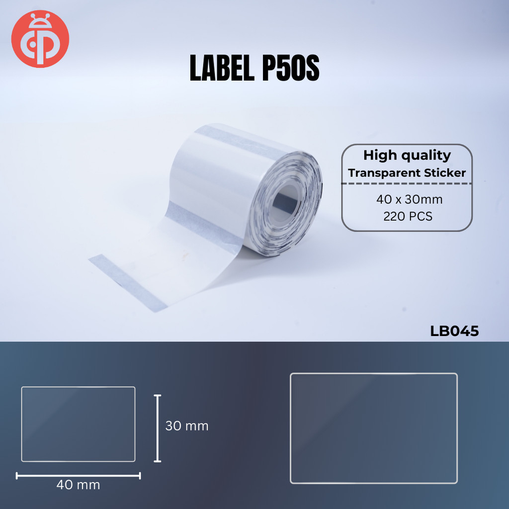 Jual Happy Klikers Kertas Label Thermal Sticker Transparan Sticker ...