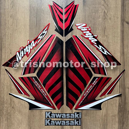 Jual striping kawasaki ninja ss 2014 2015 merah sticker stiker ...