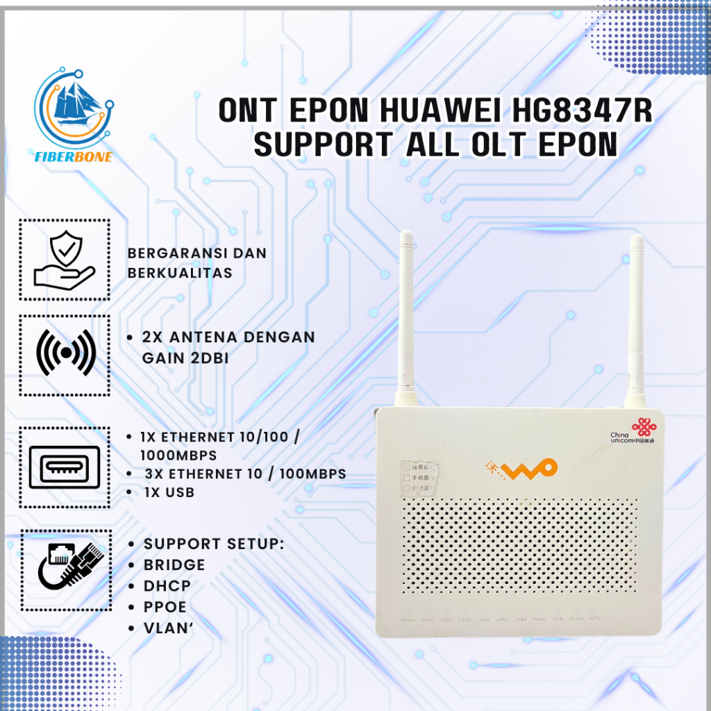 Jual HUAWEI HG8347R ONT EPON SUPPORT ALL OLT EPON | Shopee Indonesia