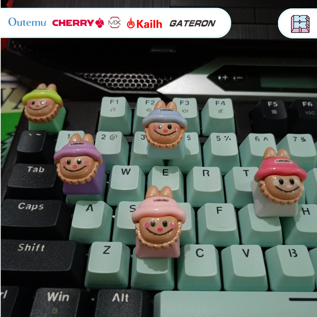 Jual KEYCAPS LABUBU KEYBOARD MECHANICAL ARTISAN KEYCAPS, KEYCAPS 3D ...