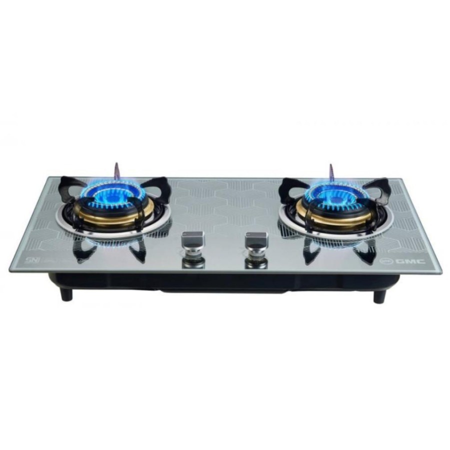 Jual Kompor Kaca Tanam 2 Tungku GMC 623 Silver | Shopee Indonesia