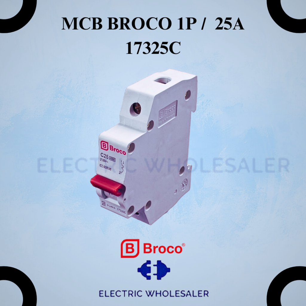 Jual MCB BROCO 1P / 25A 17325C | Shopee Indonesia