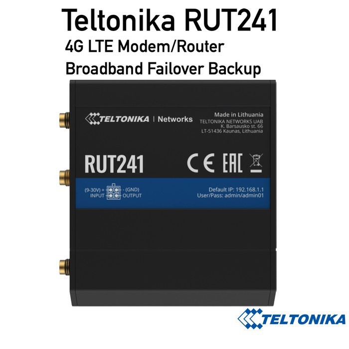 Jual Teltonika RUT241 4G LTE Industrial Cellular Router RUT240 RUT950 ...