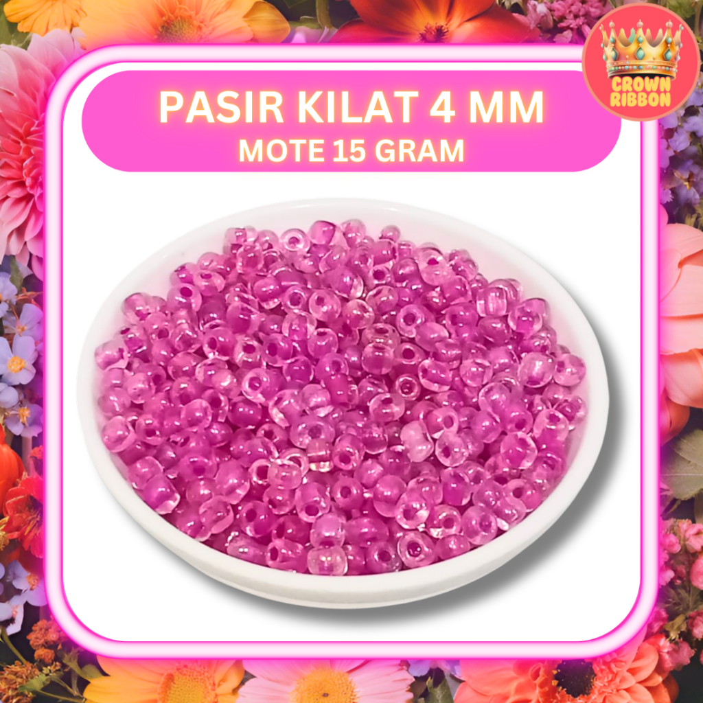 Jual Manik Payet Pasir Kilat Series 4 mm - 6/o (15gr) | Shopee Indonesia