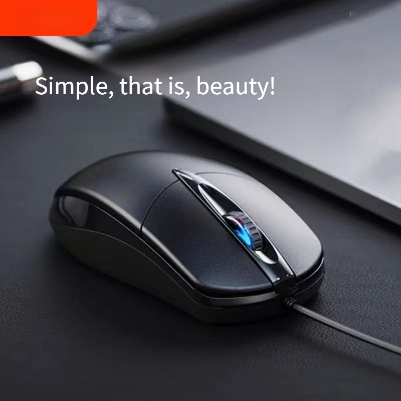 Jual Mouse Wired Business Office 1200DPI Mouse Kabel USB For PC Laptop ...