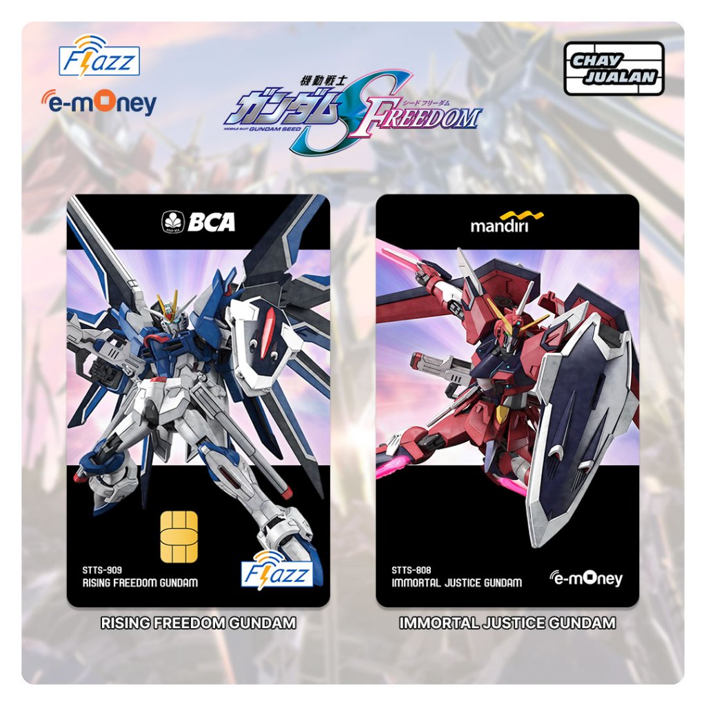 Jual GUNDAM SEED FREEDOM / Custom BCA Flazz Gen 2 & Mandiri eMoney ...