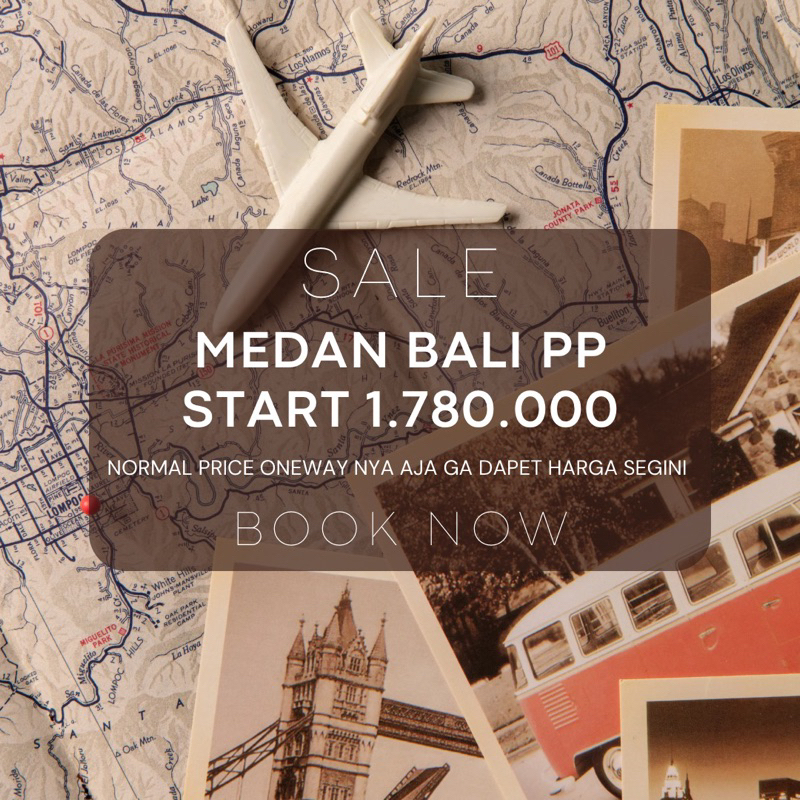 Jual TIKET PESAWAT PROMO MEDAN BALI PP | Shopee Indonesia
