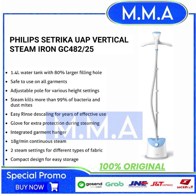 Jual PHILIPS STAND STEAMER GC482/25 SETRIKA UAP BERDIRI GC 482 PHILIPS ...