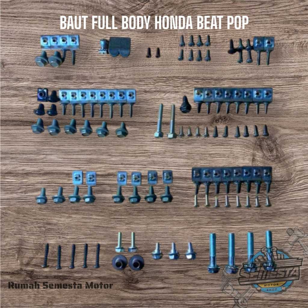 Jual BAUT BODY BEAT POP FULLSET/BAUT HONDA BEAT POP LENGKAP 2014-2019 ...