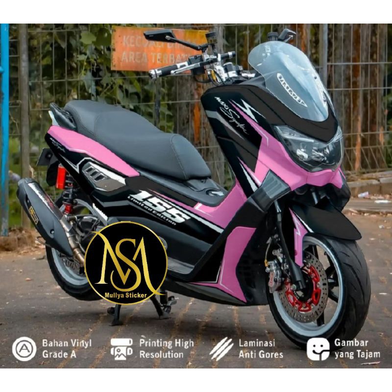 Jual stiker decal nmax old 155 grafis pink hitam full body | Shopee ...